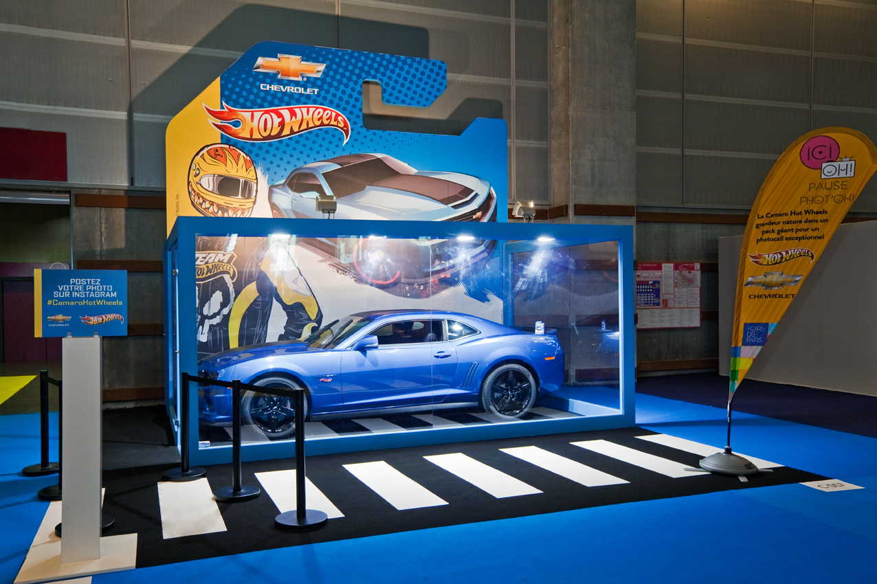 Stand salon Mondial de l'Auto - Hot Wheels : in'Pulsion