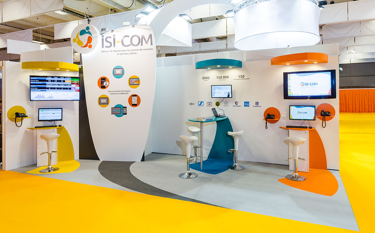 ISI COM - Stand sur mesure salon SECA : In'Pulsion
