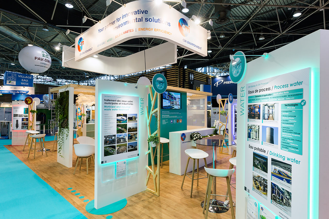 Stand CMI sur Pollutec - In'Pulsion, standiste à Paris et en France