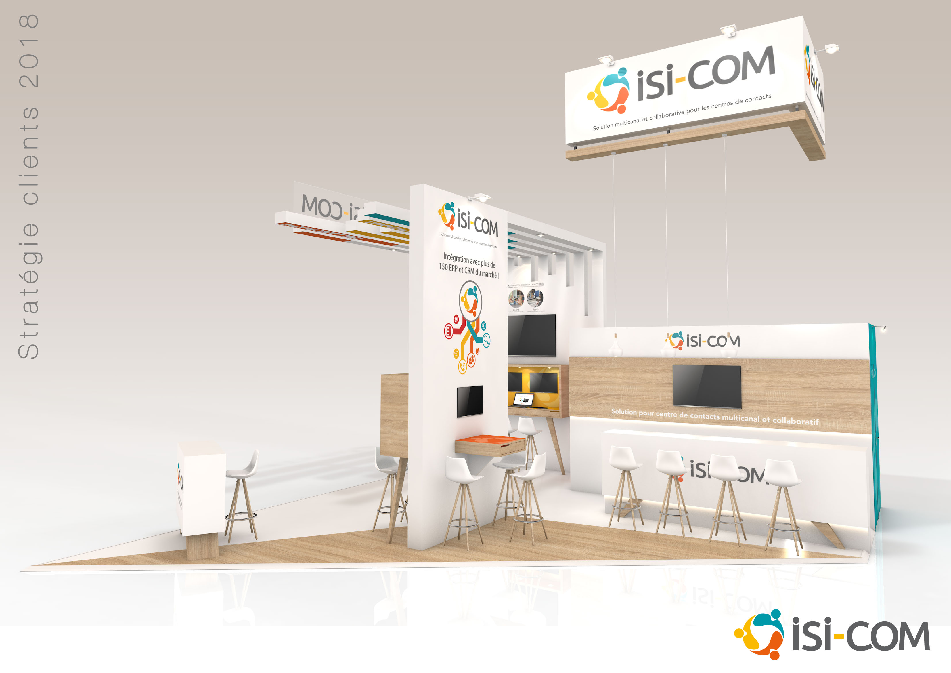 VUE 3D ISI-COM 2018 - In'Pulsion, standiste à Paris et en France